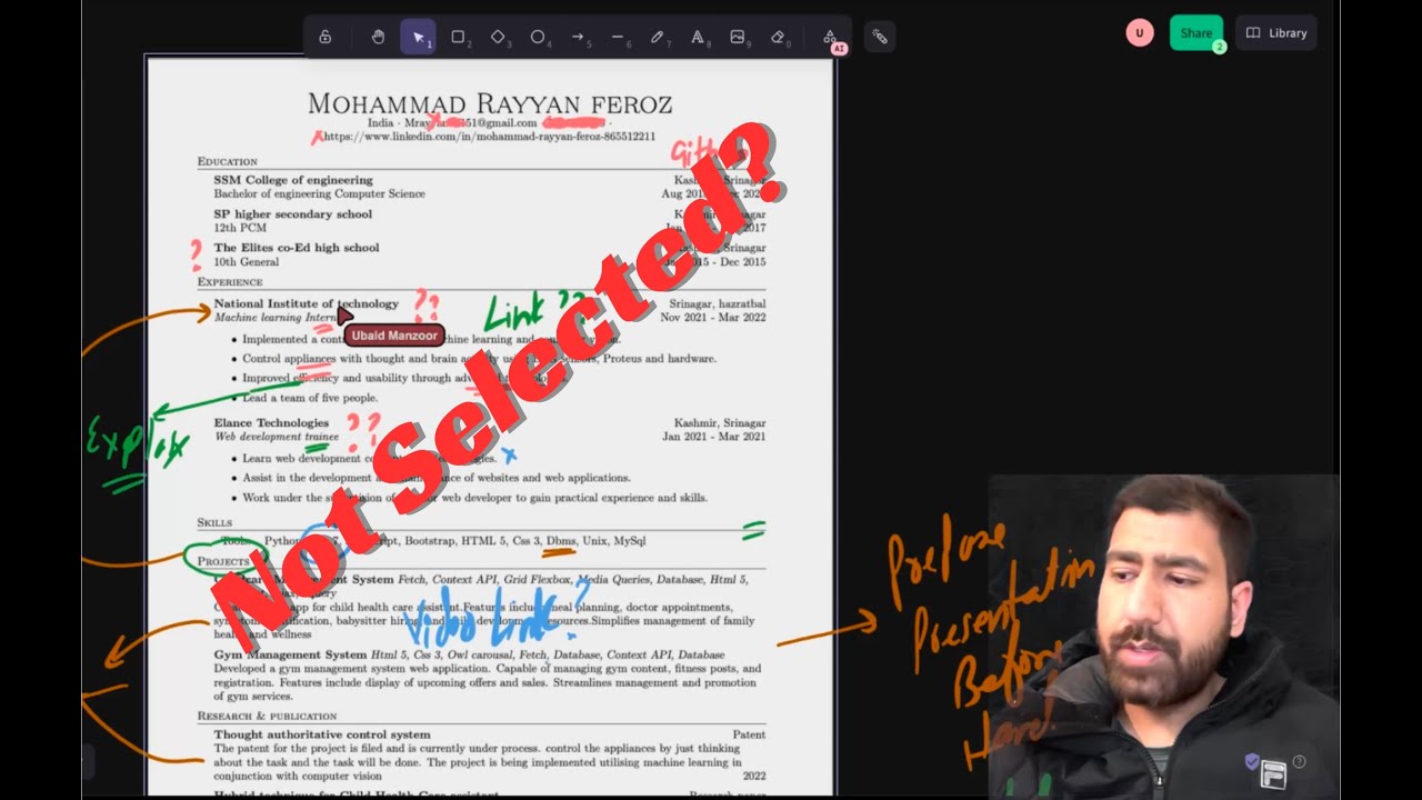 #1 Resume Review 🧐🧐 #nodejs #javascript #resume