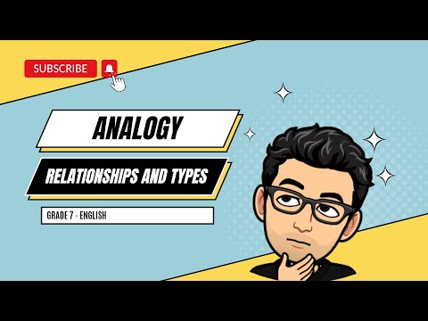 ANALOGY |RELATIONSHIPS AND TYPES