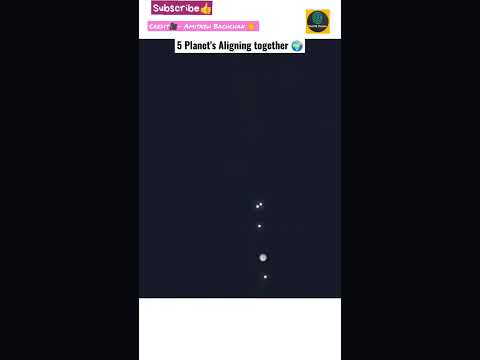 Five Planet's एक साथ Spectacular telescopic zoom view‼️😱 👏[Stellarium App] #techszoom  #shorts