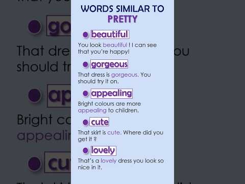 Words Similar to "Pretty"