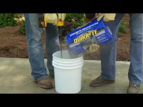 How to Use Quikrete Concrete Resurfacer The Home Depot YouTube