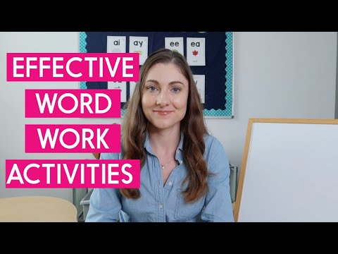 How to Choose Word Work Activities that are Actually Effective