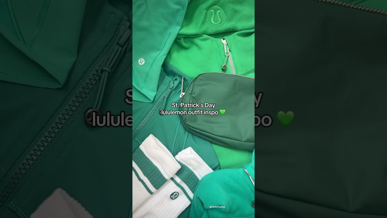 which shade of green should I wear for St. Patrick’s Day?! ☘️ #lululemon #stpatricksday