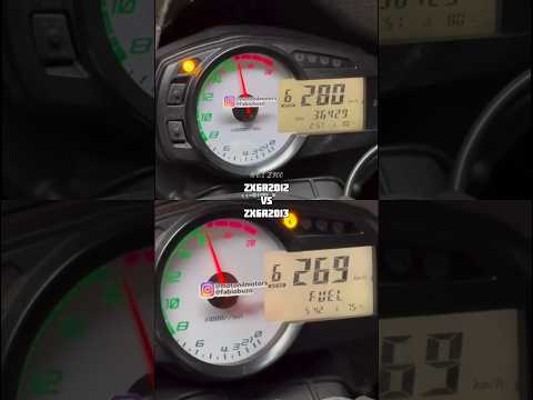 KAWASAKI ZX6R 2012 VS ZX6R 2013 TOP SPEED TEST #shorts #viralvideo #zx6r