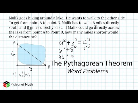 Solving Word Problems - The Pythagorean Theorem