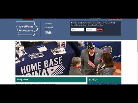 Tour of the IowaWORKS for Veterans Portal