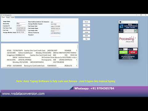 Cibil Management form filling auto typing software | MI Demography Auto typer