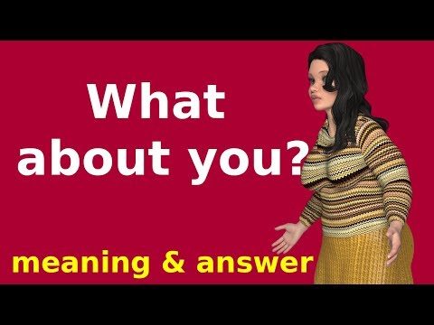 What about you meaning in Hindi | Learn English speaking | How to answer English questions