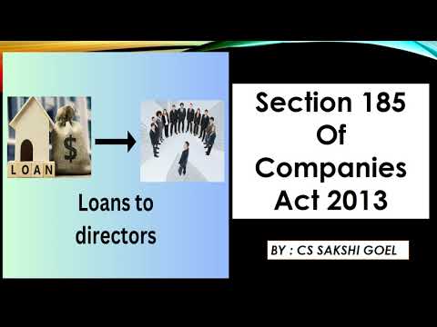 LOANS TO DIRECTORS || SECTION 185 OF COMPANIES ACT 2013 || CAN A COMPANY GIVE LOAN TO ITS DIRECTORS?