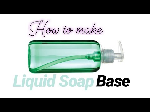 How to make: INDUSTRIAL LIQUID SOAP BASE for body and face Liquid soap (update)