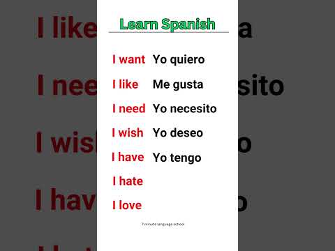 Learn Spanish - Some basic phrases! #shorts