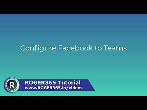 Configure Facebook to Teams