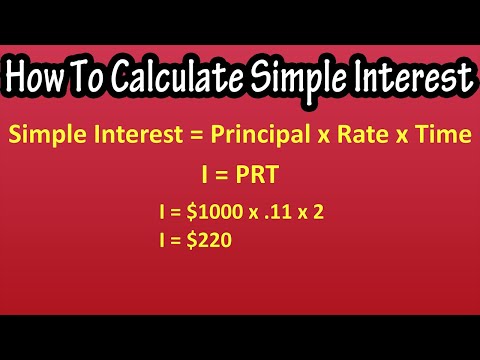 How To Calculate Simple Interest On A Loan Or Investment - Formula For Calculating Simple Interest