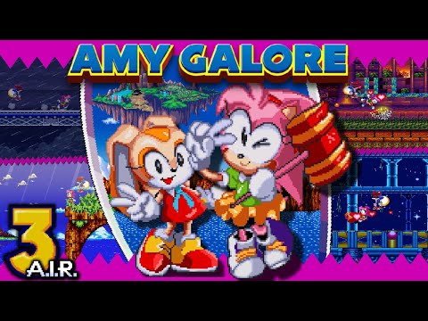 Sonic 3 A.I.R: Amy Galore v3 update!!! Full Gameplay