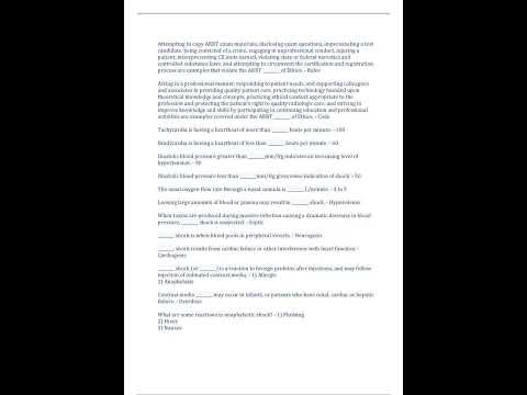 ARRT Radiography Exam Review 1 200 100% Correct