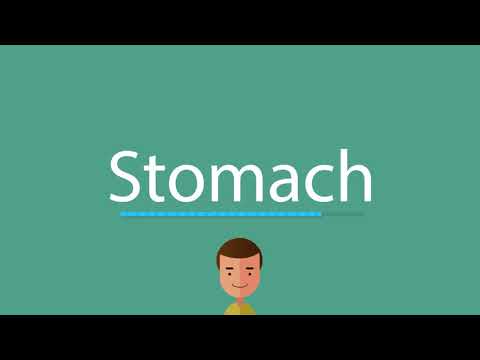 How to pronounce Stomach