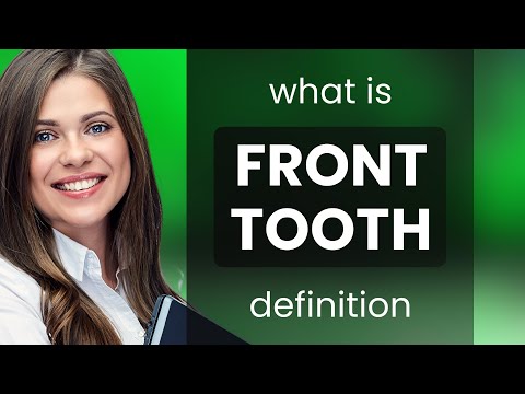Front tooth • FRONT TOOTH definition