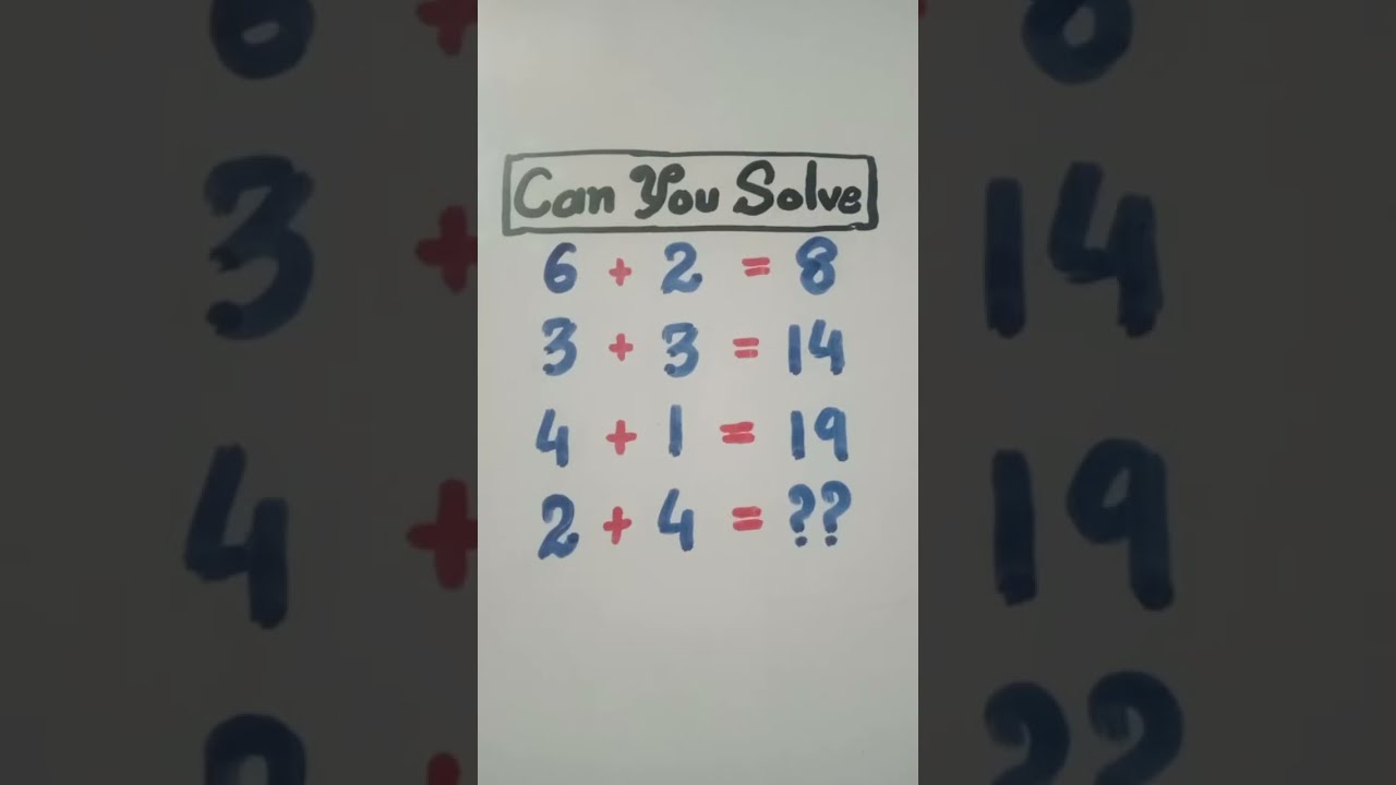 can you solve this math puzzle?
