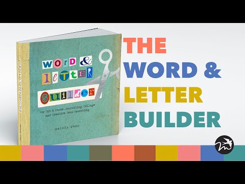 For Art Journaling, Junk Journaling & Collage - WORD AND LETTER BUILDER - A Book To Cut Into Pieces