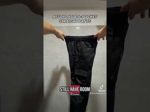 Affordable 6-Pocket Straight Pants for Men Korean Style, Baggy Fit, Everyday Comfort. #pants #fyp