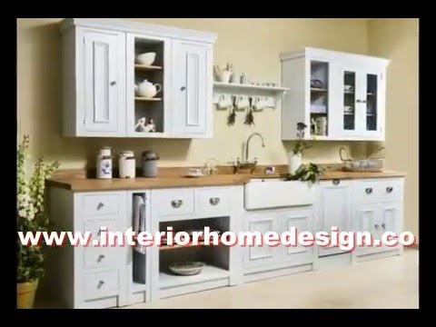 71 Mix White and Cream Paint Free Standing Kitchen Cabinets