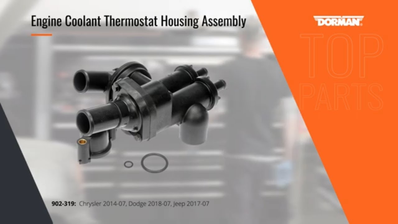 Highlighted Part: Coolant Thermostat Housing Assembly for Select Chrysler, Dodge & Jeep Models