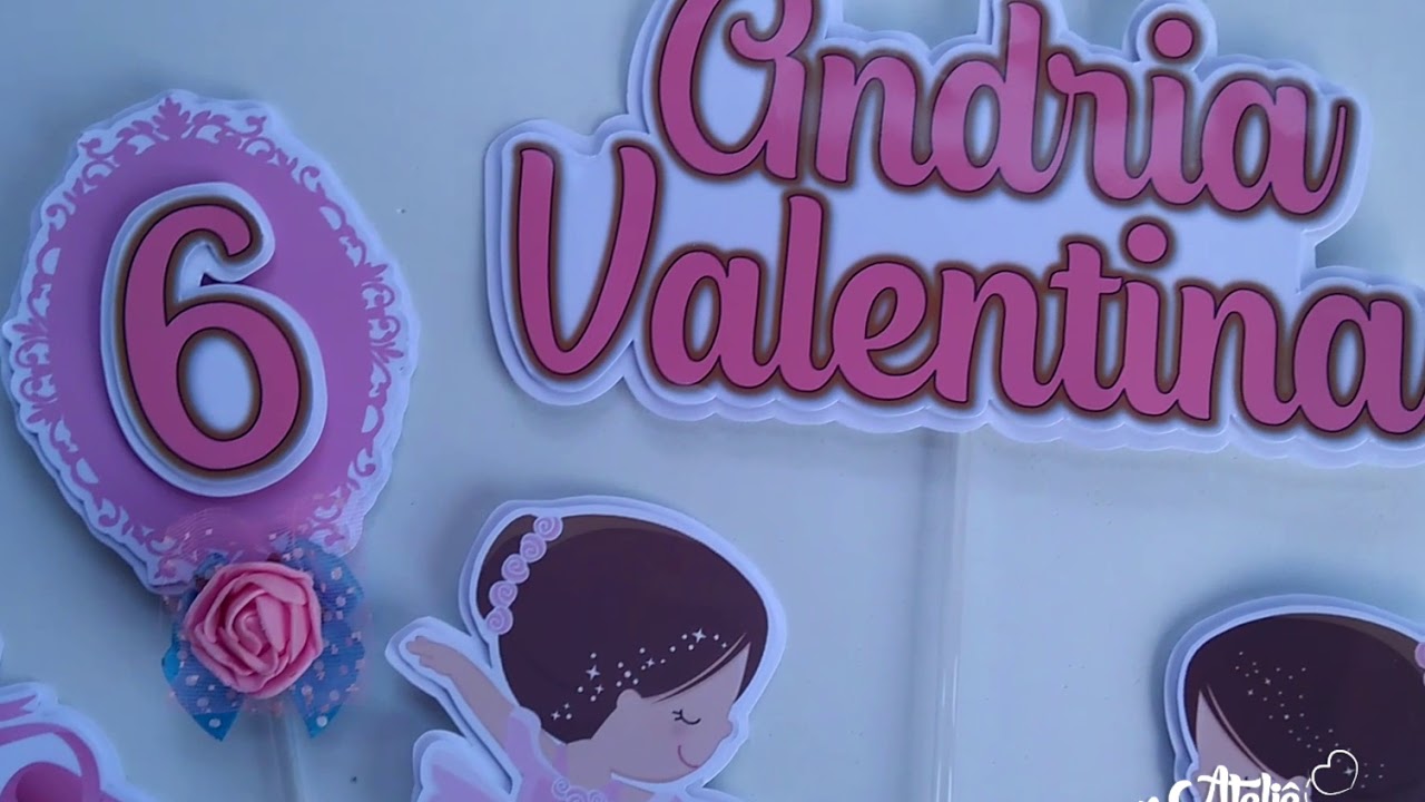 Topper de Bolo Bailarina