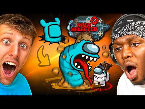 SIDEMEN AMONG US SANDWORM ROLE: DIG UNDER THE MAP TO WIN