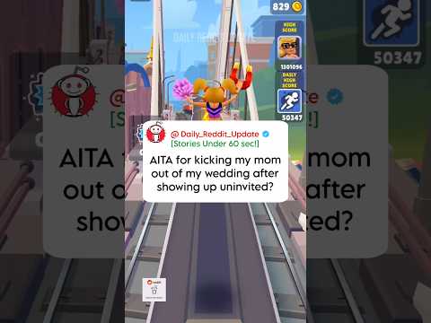 AITA for kicking my mom out of my wedding after showing up uninvited#dailyredditupdate #reddit #aita