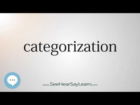 categorization