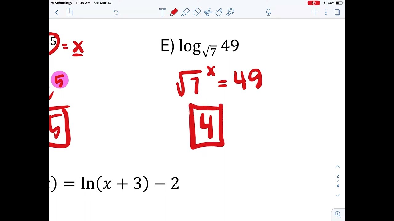 Day 1 - Exponential and Logarithmic Functions Part 1