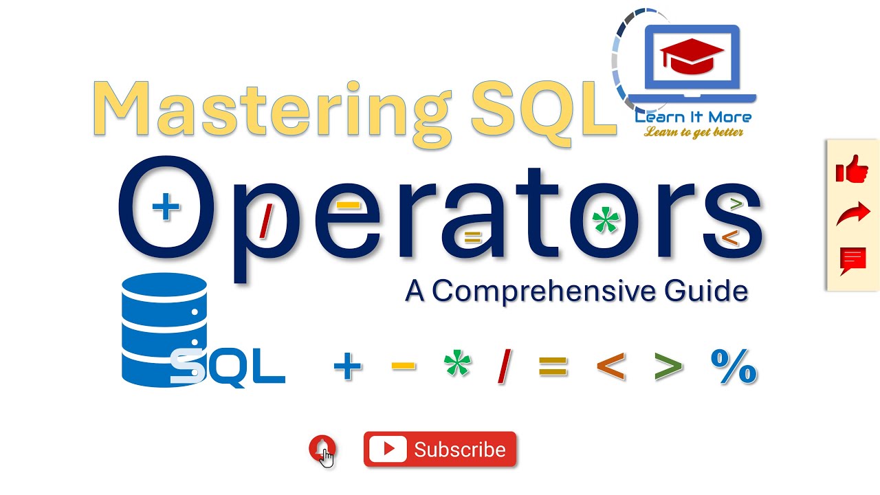 Mastering SQL Operators A Comprehensive Guide