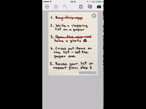Paper Shopping List iPhone 6
