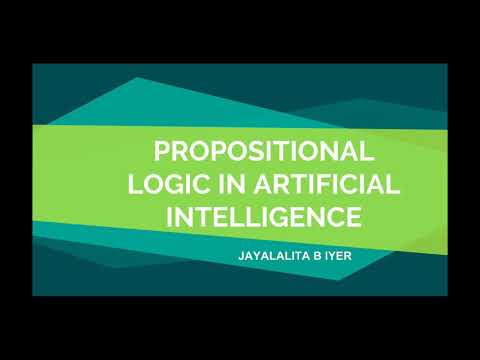 Propositional Logic in Artificial intelligence | Propositional Logic | Jayalalita