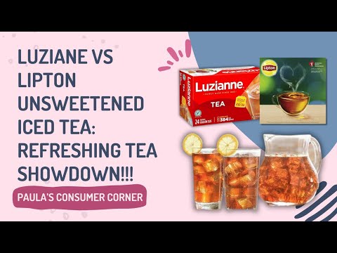 Iced Tea Face-Off: Luziane vs Lipton UnSweetened