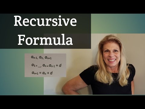 Recursive Formula For An Arithmetic Sequence