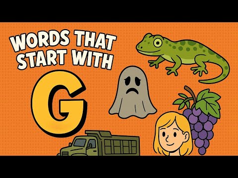 G letter Fun Words start with G letter Goat ๐ Grapes ๐ Game ๐ฎ #kidsjunction #gletter #education ๐โจ