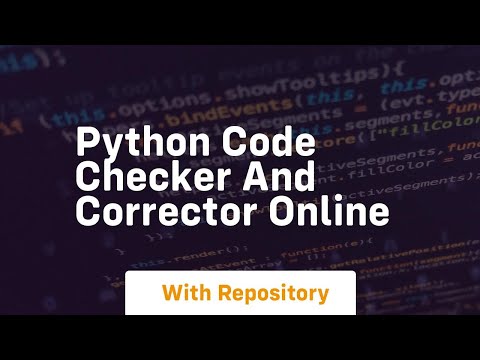 python code checker and corrector online