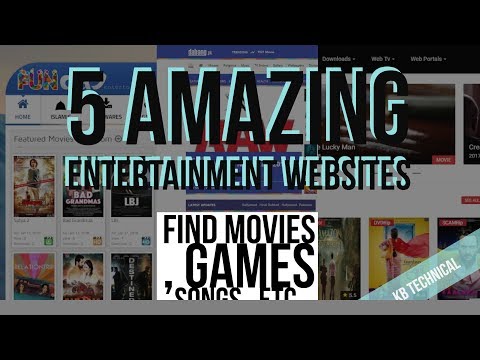5 Amazing Entertainment Websites - Found Movies,Games,Song,ETC.