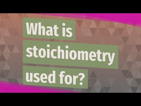 What is stoichiometry used for?