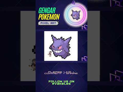 Make a Gengar Out Of Pixels! | Pixel Art Tutorial