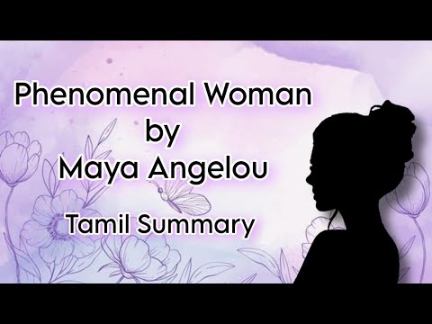 Phenomenal Woman | Maya Angelou | Tamil Summary | Literature and Psychology | BA English | MSU