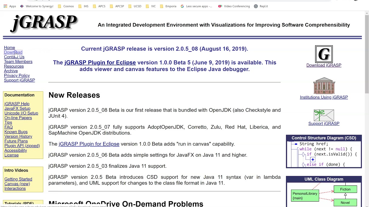 Downloading & Installing Java & jGrasp