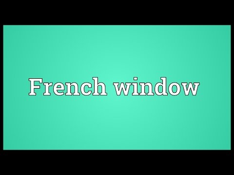 French window Meaning