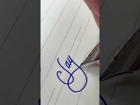 Tayna - name handwriting with fountain pen #calligraphy #fountainpen #satisfying #handwriting