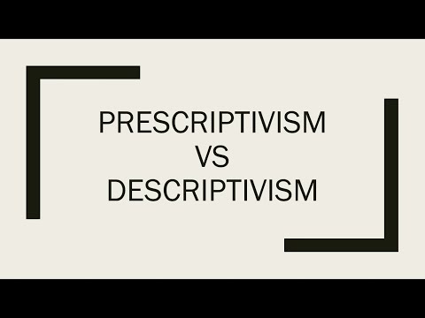 Prescriptivism vs Descriptivism in 3:18