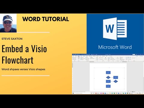 How to embed a Visio flowchart into a Microsoft Word document