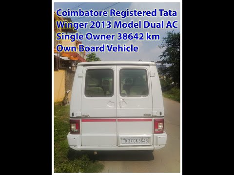 Coimbatore registered Winger 2013 DUAL AC TN 37 CK 3648 Single owner 38654 km driven
