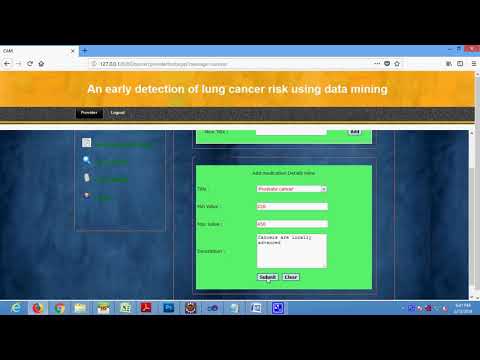 An Early Detection Of Lung Cancer Risk Using Data Mining in Java