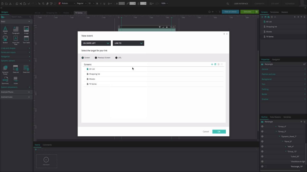 Simulate mobile gestures in your mobile wireframes